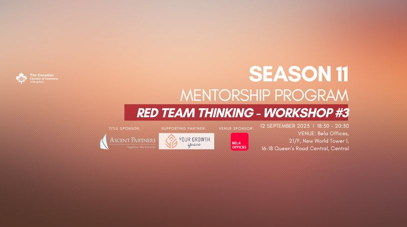 SEASON 11 MENTORSHIP PROGRAM | Canadian Chamber of Commerce in Hong Kong